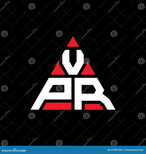 Vpr Triangle Letter Logo Design With Triangle Shape Vpr Triangle Logo