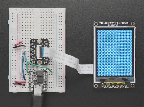 Arduino Leonardo Connecting To Adafruit Tft 2 2 18 Bit Color Tft Lcd Display With Microsd Card