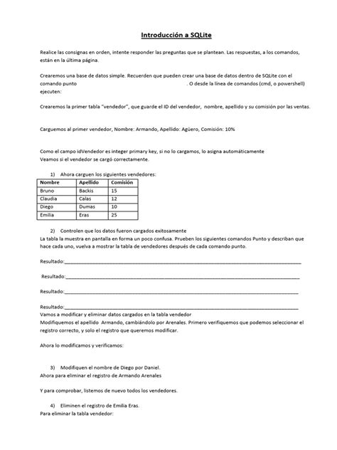 Introducción A Sqlite Pdf Bases De Datos Negocios