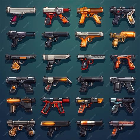 Munition Pistole Waffenspiel Ki Generierter Revolver Automatische