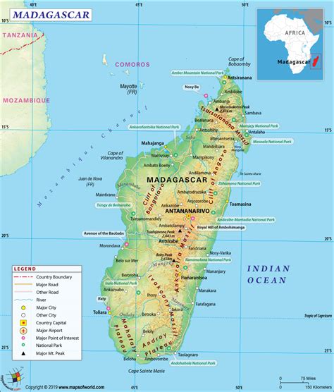 Madagascar Map Map Of Madagascar