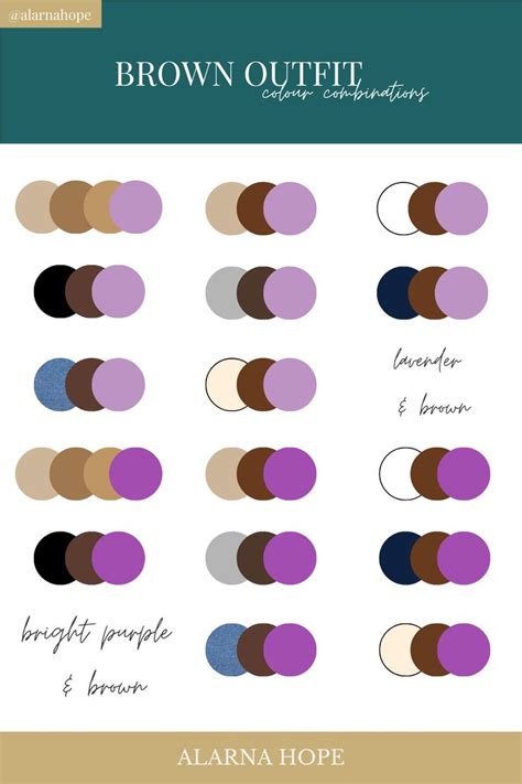 What Colours Go With Brown Clothes Colour Combinations — Alarna Hope