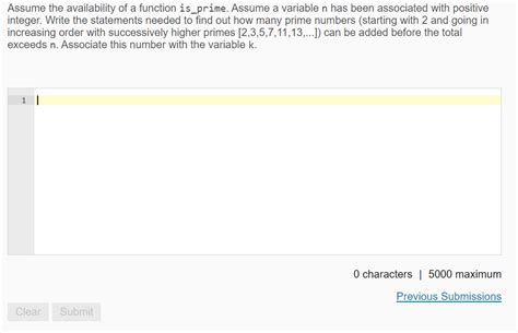 Solved Assume The Availability Of A Function Isprime