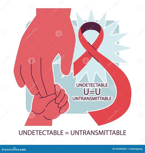 World Aids Day Hiv Immunodeficiency Virus Transmission Laboratory Stock Vector Illustration