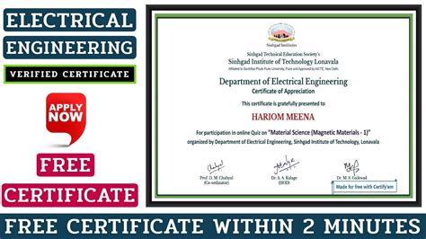 Electrical Technology Certificate