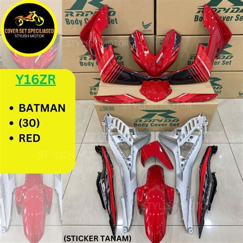 Sticker Tanam Airbrush Rapido Cover Set Yamaha Y16 Y16zr Batman 30