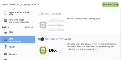gpu and driver events gpu trace data sources graphics profiler