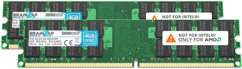 Garsent Ddr2 Ram Module 4gb 800mhz 240 Pin Ddr2 Memory Module Fast