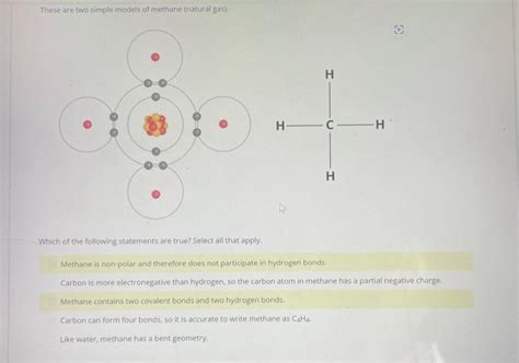 Solved These Ate Two Simple Models Of Methane Natural Gas