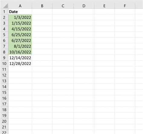 Excel Apply Conditional Formatting Based On Date