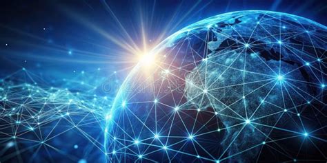 Global Network Connections A Futuristic Vision Of Interconnected Systems And Data Flows
