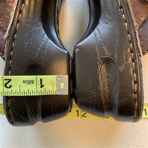 BOC Womens Brown Leather Clog Mule Slide Slip On S Gem