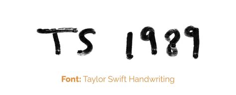 Taylor Swift Fonts All You Need To Know Free Alternatives