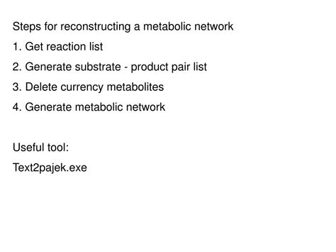 Ppt Structure Function And Evolution Of Metabolic Networks I