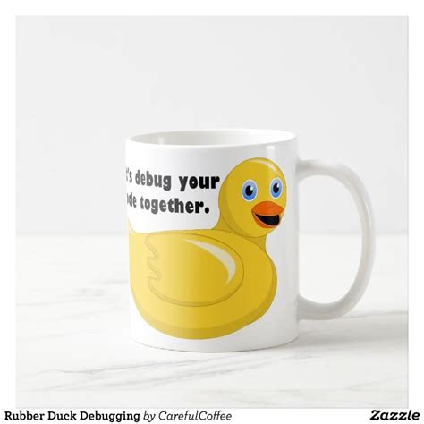 Rubber Duck Debugging Coffee Mug Funny Wedding Ts Mugs Rubber Duck