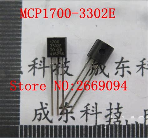 50pcs 100pcs 200pcs Mcp1700 3302e To92 Mcp1700 3302e Low Quiescent