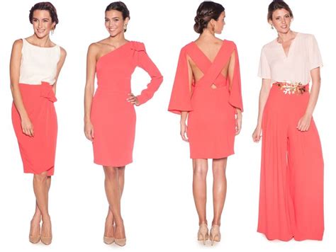 Color Coral Para Invitadas Blog La Más Mona Vestidos Coral Cortos