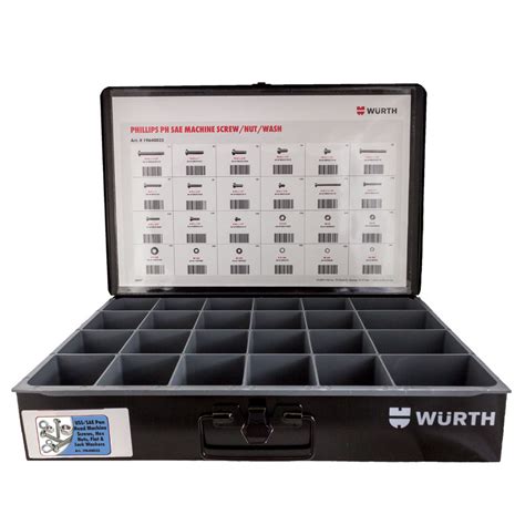 American Machine Screw Assortment 825pc Wurth Usa