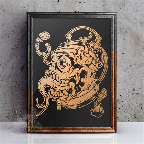 Chochin Obake Yokai Foil Art Print Etsy