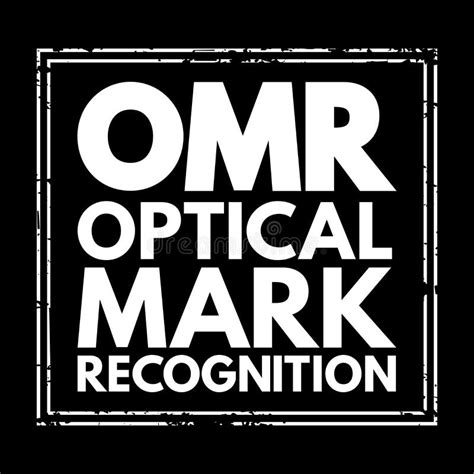 omr optical mark recognition process of reading information that