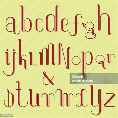 Xmas 스타일 배경에 둥근 얇은 알파벳 문자 세트입니다 0명에 대한 스톡 벡터 아트 및 기타 이미지 0명 등장인물 문자 Istock