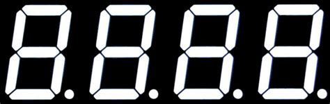 Led Display Module 7 Segmenten 4 Bit Wit 056 Gezamelijke Kathode