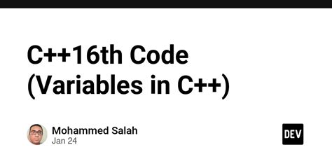 C 16th Code Variables In C Dev Community