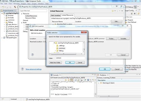 linking error when building ipc srio example project processors forum