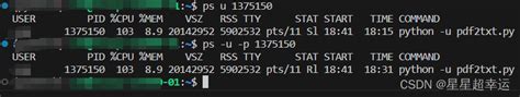 Linux根据进程pid查询详细进程信息显示pid进程的详细信息 Csdn博客