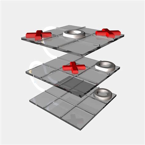 3d Tic Tac Toe 3d Model 30 3ds Cob X Dxf Obj Free3d