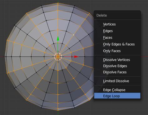 modeling increase or decrease vertices in circle after working with