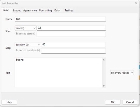 Create A Fixed Length Stroop Task Builder Psychopy