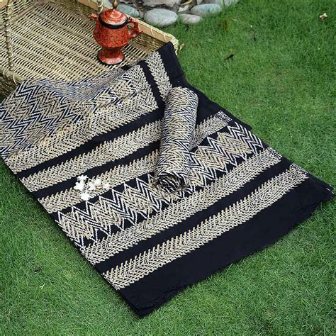 Gold Work Ajrak 2 Piece Suit