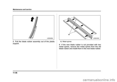 SUBARU FORESTER SG G Owners Manual Pages Page Maintenance And