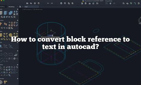 How To Convert Block Reference To Text In Autocad CADdikt