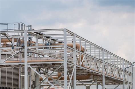 Process Pipe On Rack Stock Image Image Of Pipe Engineering