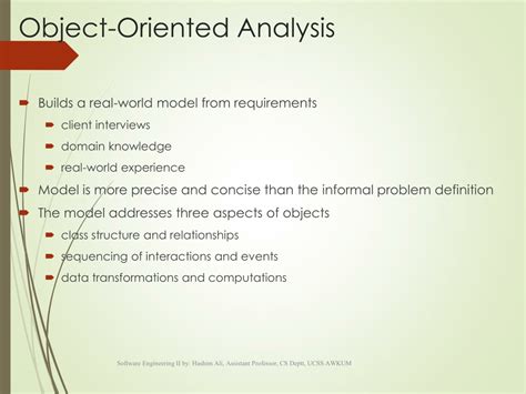 ppt overview object oriented analysis and design powerpoint