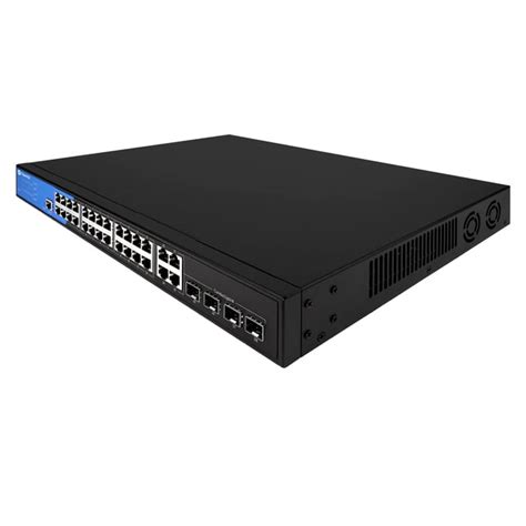 1g Poe Switch 24 Port With 4x 1g Rj45 Sfp Combo L2 Fibermall