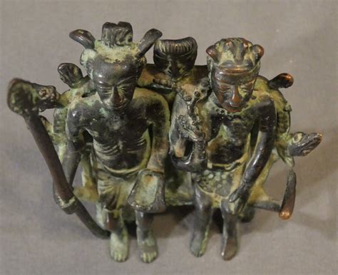Mid 20th Century Python Worship Bronze Figure From Benin Smokin Finds