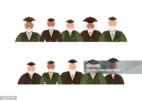 베테랑 육군 군인 유니폼 캐릭터 세트 재향 군인의 날 일러스트 벡터에 대한 기호 11월에 대한 스톡 벡터 아트 및 기타 이미지 11월 경례 군대 Istock