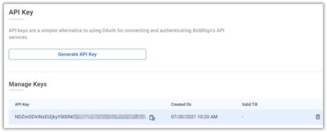 Api Key Api Documentation Boldsign
