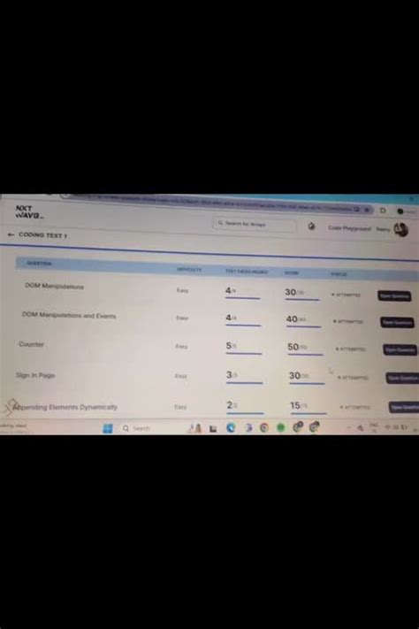Video Coding Test 1 Dom Manipulations And Events Rama