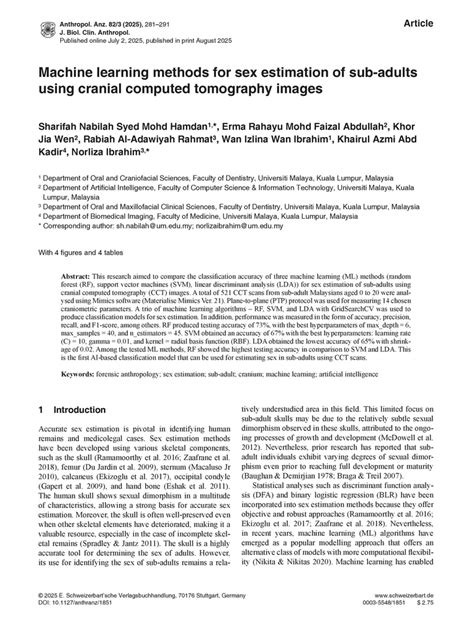 Machine Learning Methods For Sex Estimation Of Sub Adults Using Cranial