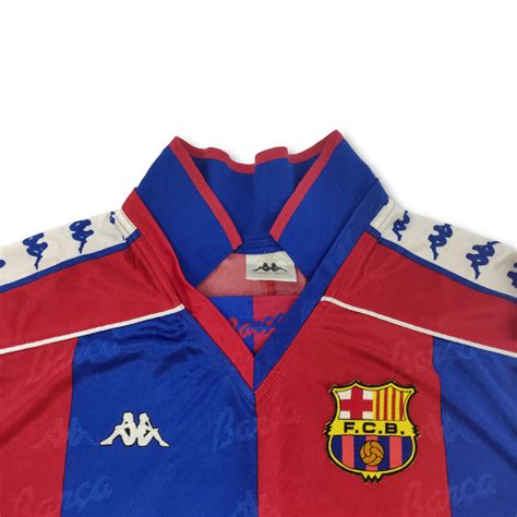 1993 94 Fc Barcelona Kappa Ferrer 2 Long Sleeve Shirt Retroiscooler