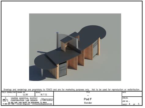 Teller Pod Drawings Fenco Bank Equipment