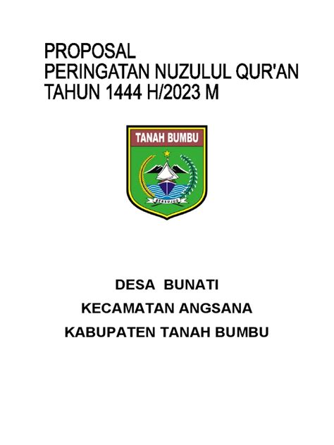 contoh proposal peringatan nuzulul qur an th 2023 pdf