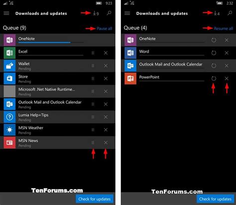 Store Check For App Updates In Windows 10 Mobile Phone Tutorials