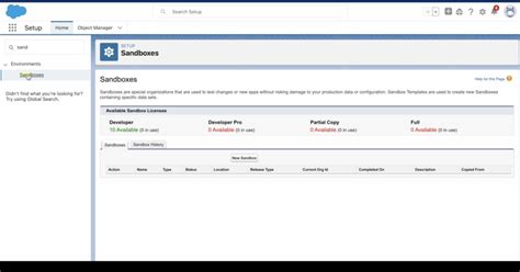 salesforce sandbox what it is types and how to create