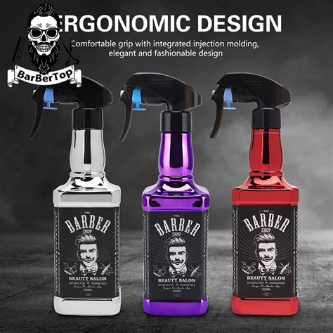 Salon Barber Spray Bottle Refillable Fine Mist Empty Watering Can Hair