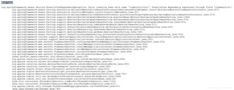 Error Creating Bean With Name ‘xxxcontroller‘ Unsatisfied 问题解决error Creating Bean With